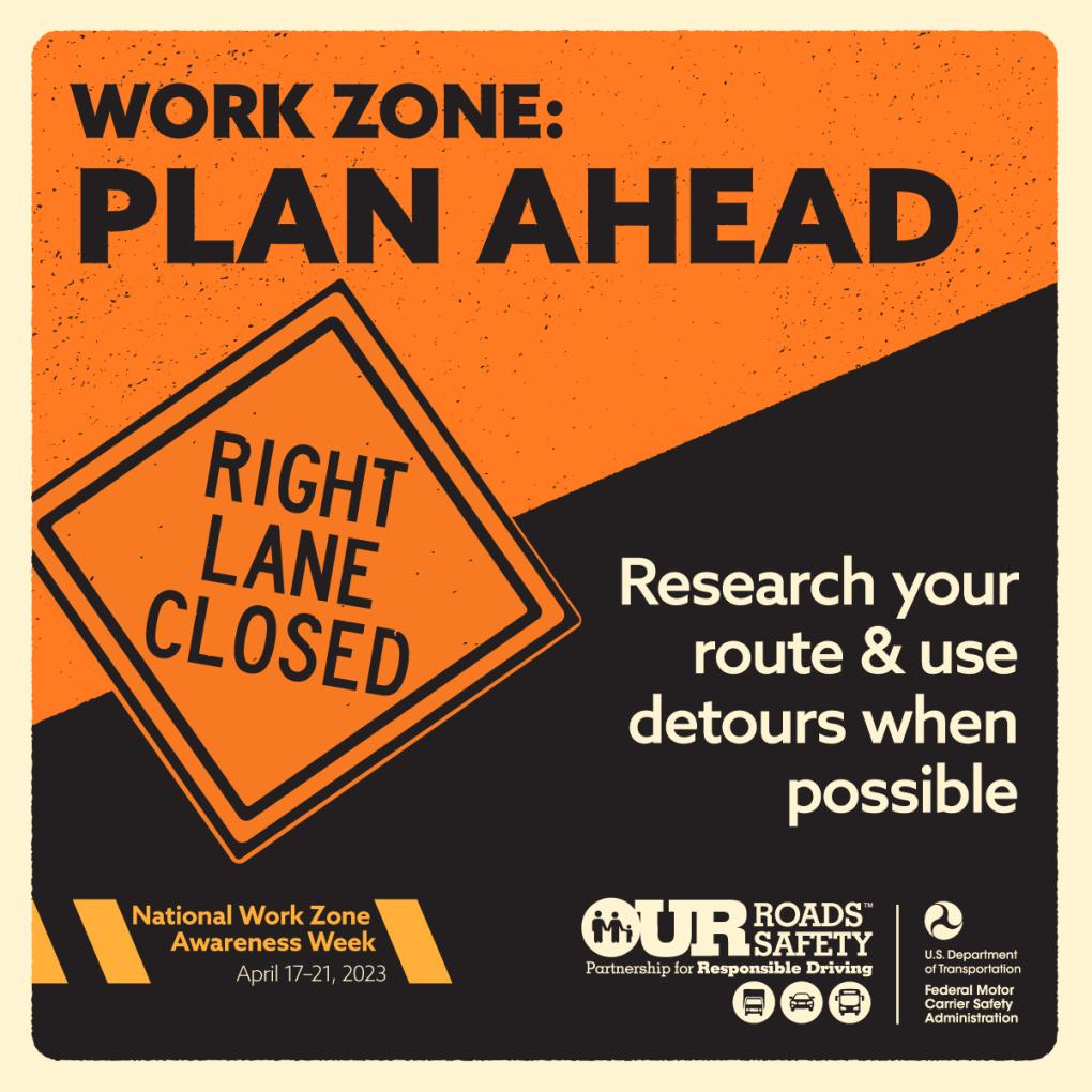 Work Zone Safety: Shareable Material | FMCSA